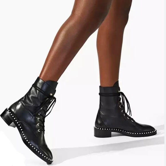 Stuart Weitzman | Shoes | Nib Stuart Weitzman Sondra Leather Combat ...